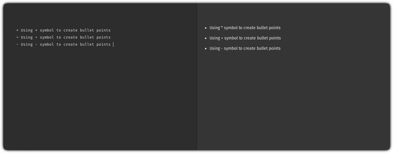 How To Add Bullet Points And Numbered Lists In Markdown