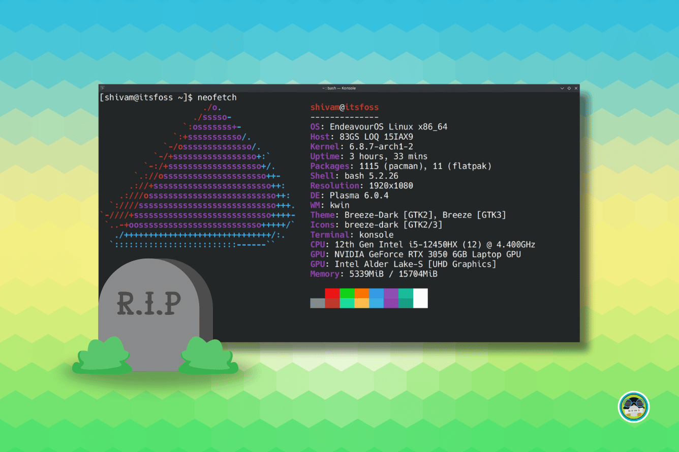 Oh no! Neofetch is no more!