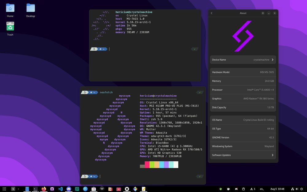 Crystal Linux: An Avant-garde Mix of Arch Linux and GNOME