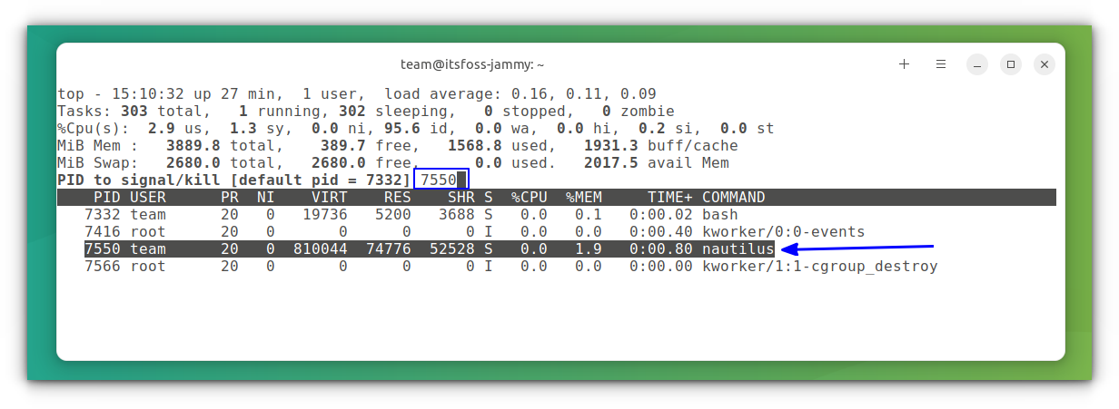 How to Find the Process ID of a Program and Kill it in Linux