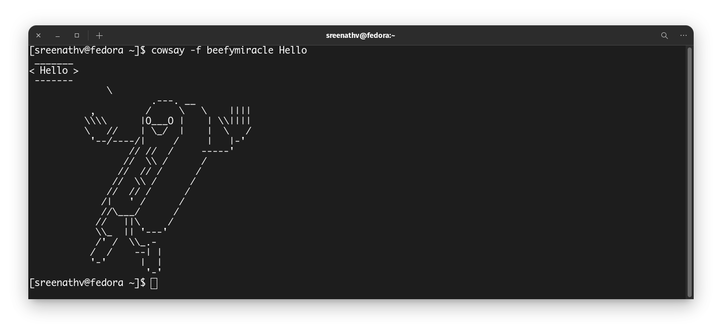 Using Cowsay Linux Command Like a Pro