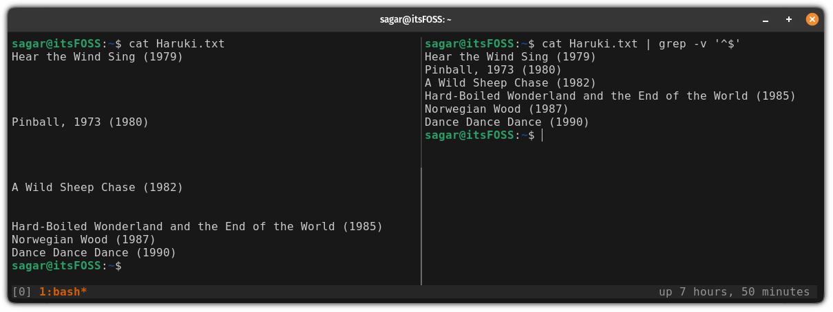 Using cat Command in Linux