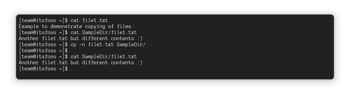 Using cp Command in Linux