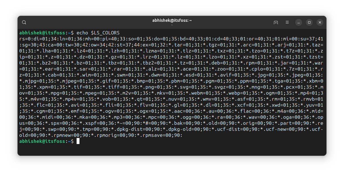 Colored Output for ls Command: What do They Mean?