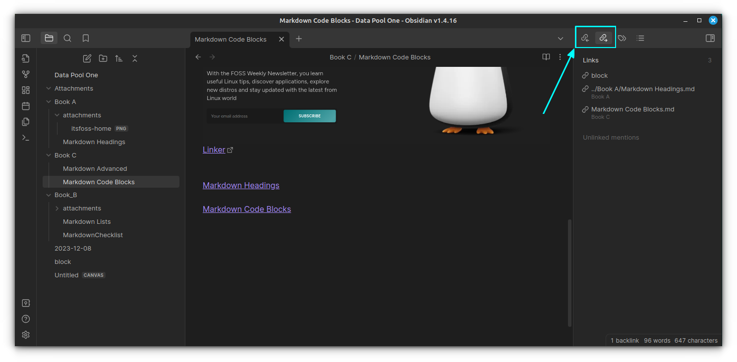 Creating and Working with Links in Obsidian
