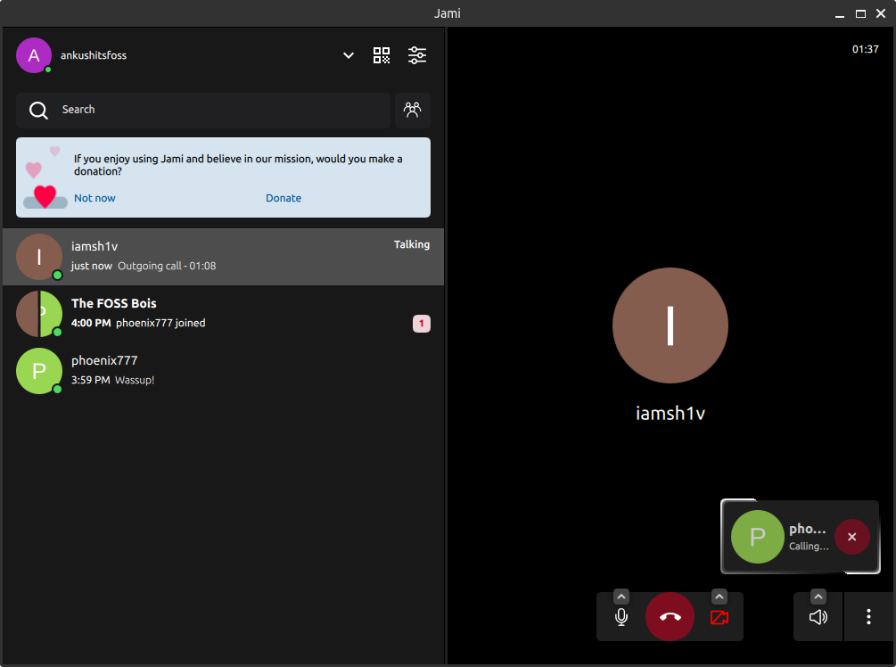 Jami: A Versatile Open-Source Distributed Communication App