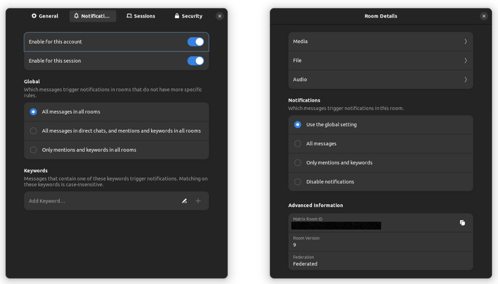Fractal 6: Linux Matrix Messaging App Adds Notification Settings and ...