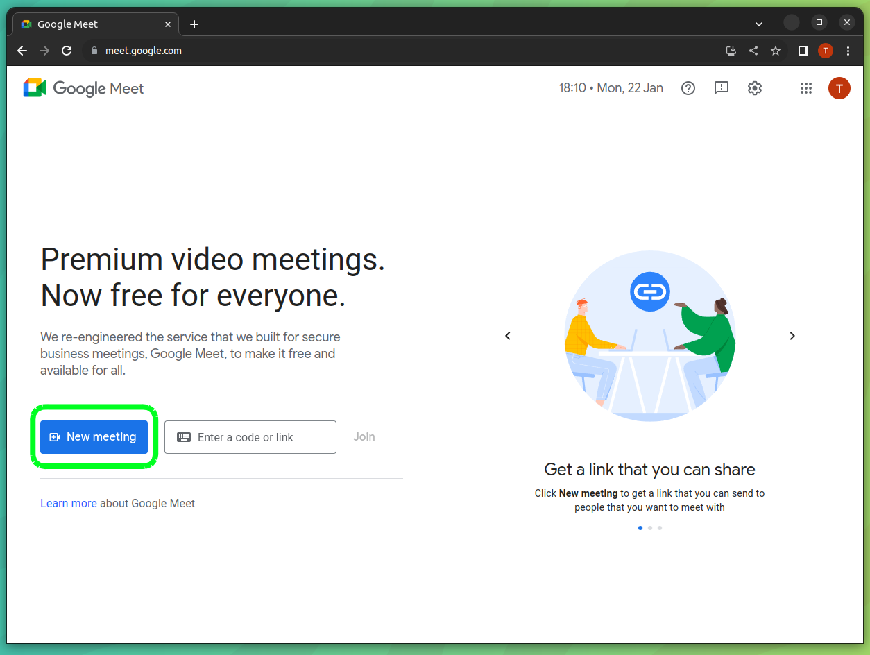 Using Google Meet on Ubuntu and Other Linux Distributions