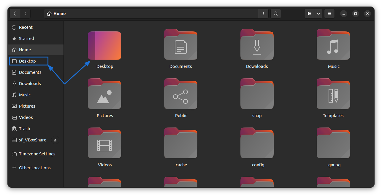 How to Add Files and Folders on Desktop Screen in Ubuntu