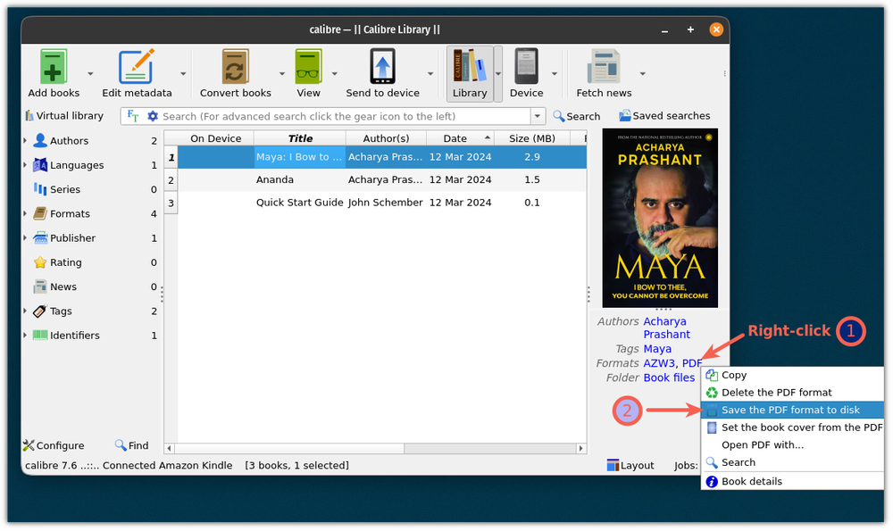 Use Calibre to Remove DRM from Kindle Books and Convert to PDF