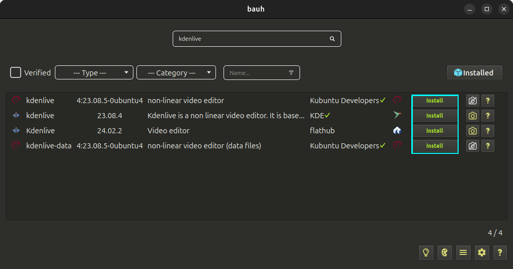 Bauh - Manage Snaps, Flatpaks and AppImages from One App
