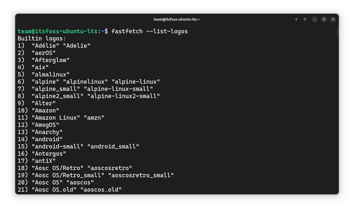 Using Fastfetch, a Neofetch Alternative
