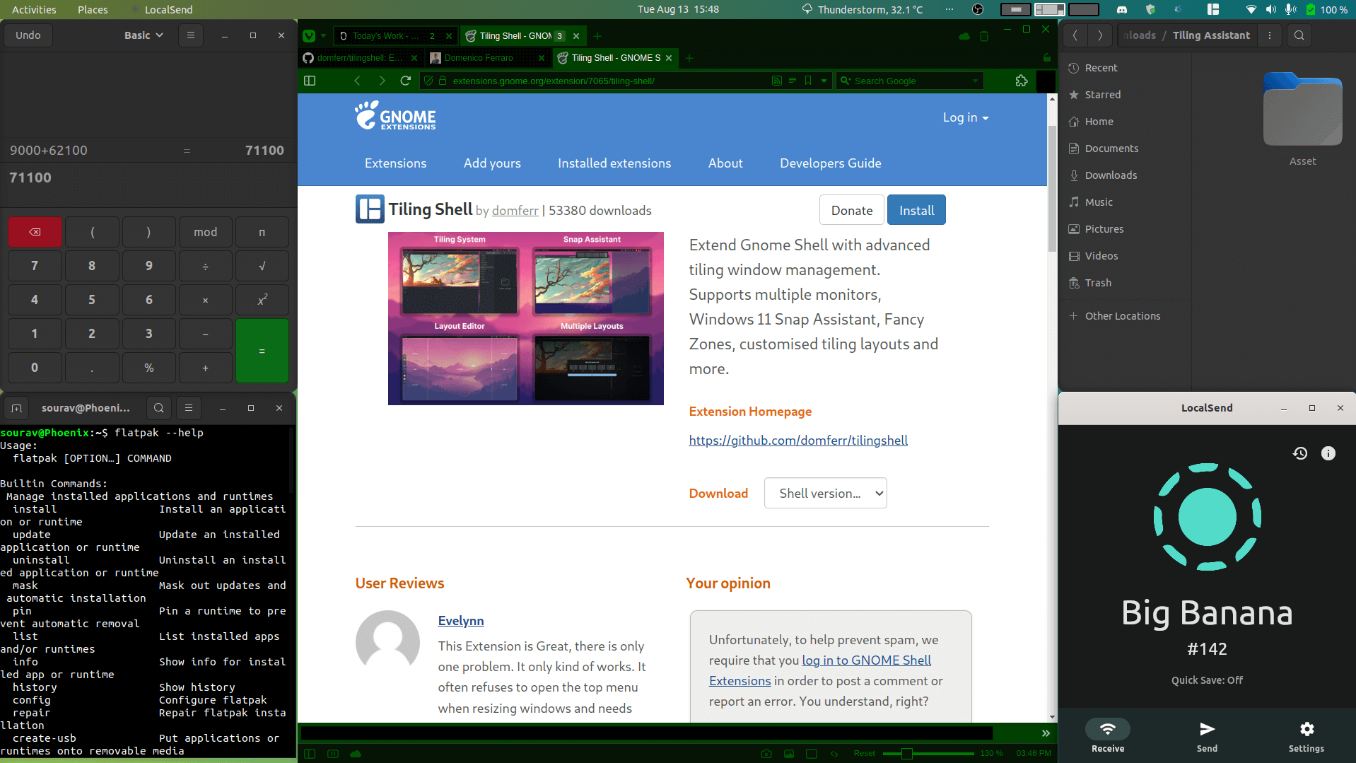 Tiling Shell: A GNOME Extension to Add Superpowers to Ubuntu