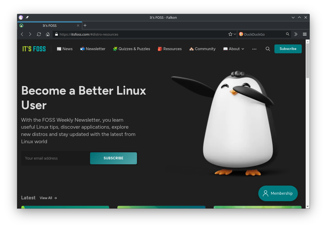 App Highlight: Falkon Open Source Web Browser from KDE
