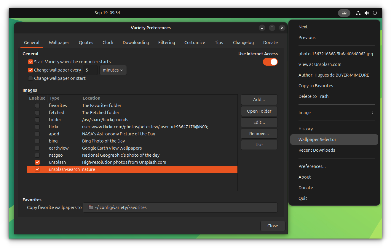 Manage Wallpaper Slideshow in Ubuntu Linux