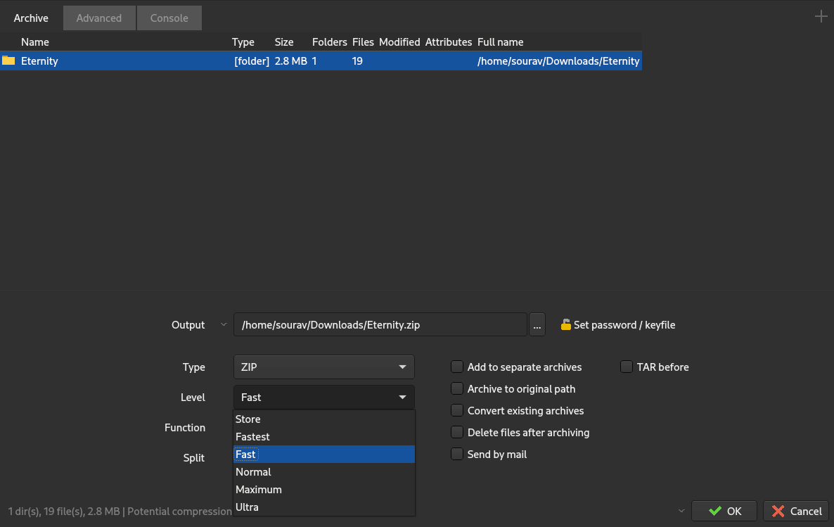 PeaZip: A Versatile Open Source File Archiver and Encryption Utility