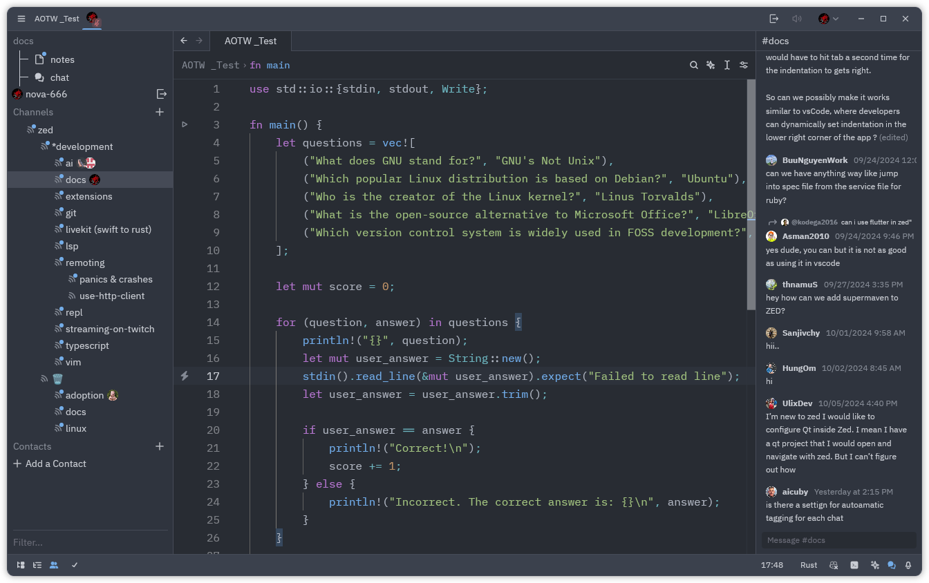 Zed: A Next-Gen Rust-Based Open Source Code Editor With AI