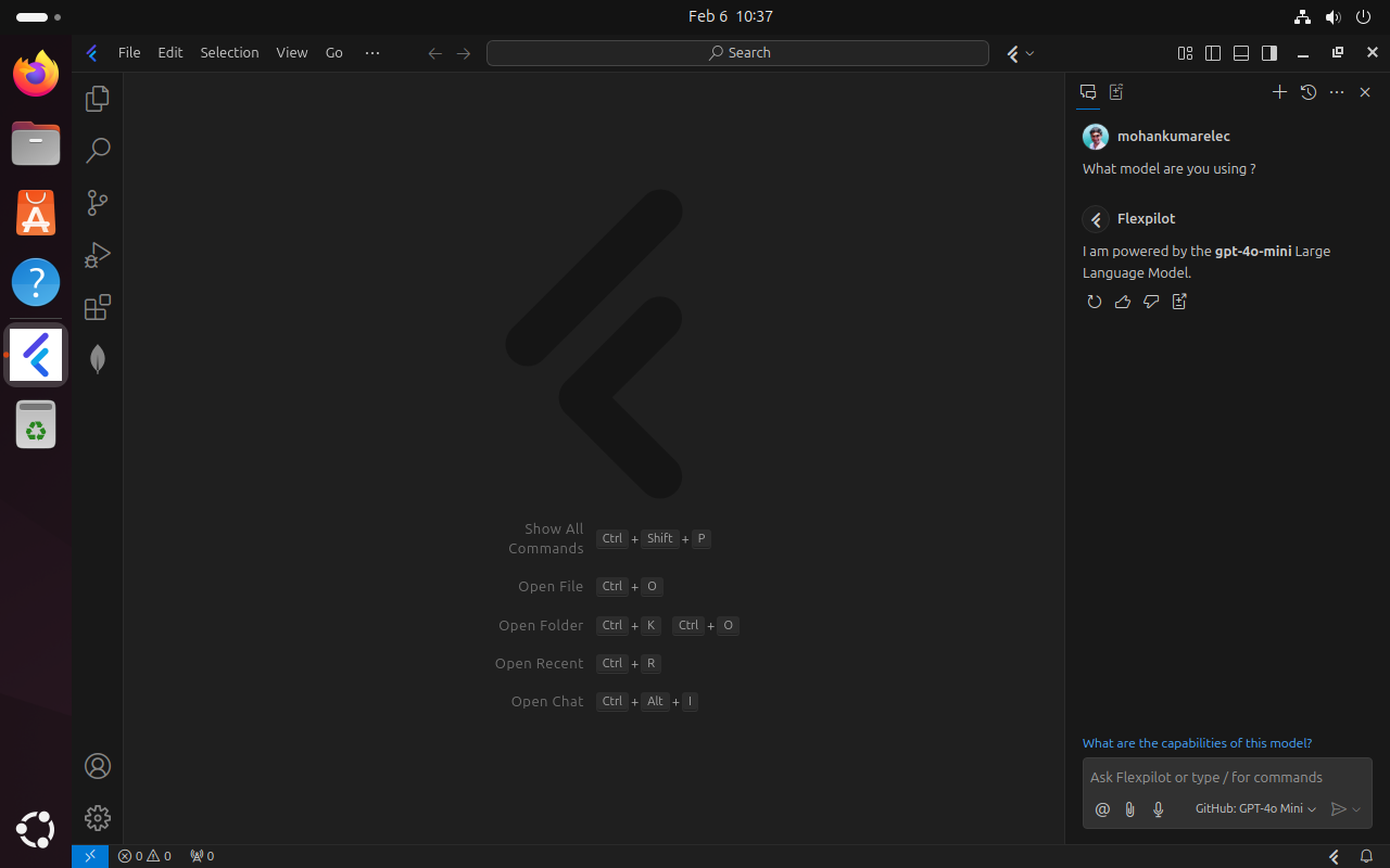 Flexpilot is an Open Source IDE for AI-Assisted Coding Experience 🚀