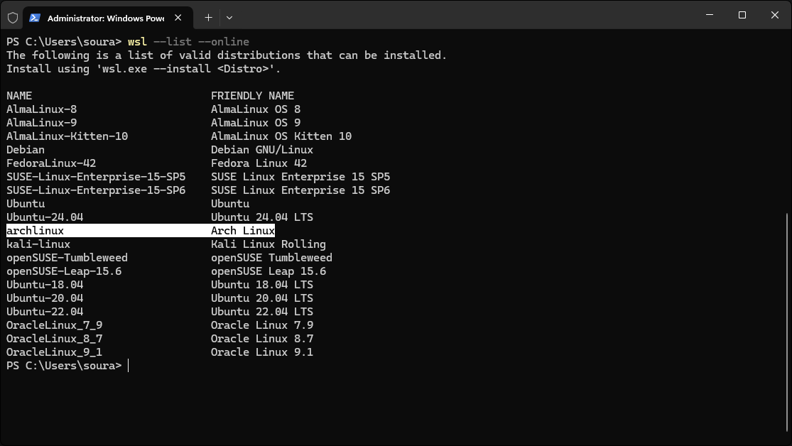 You Can Now Officially Run Arch Linux Inside Windows
