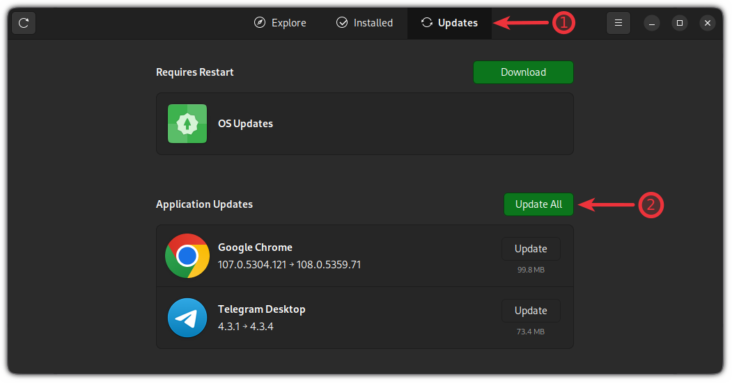 How to Update Flatpak Packages in Linux