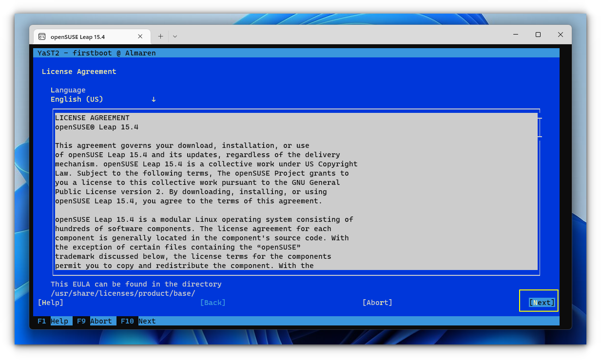 Install openSUSE in Windows With WSL