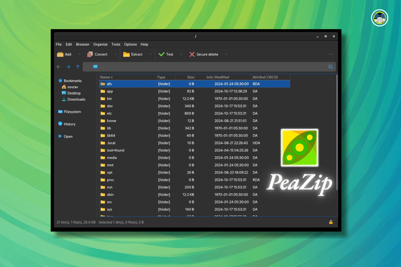 PeaZip: A Versatile Open Source File Archiver and Encryption Utility