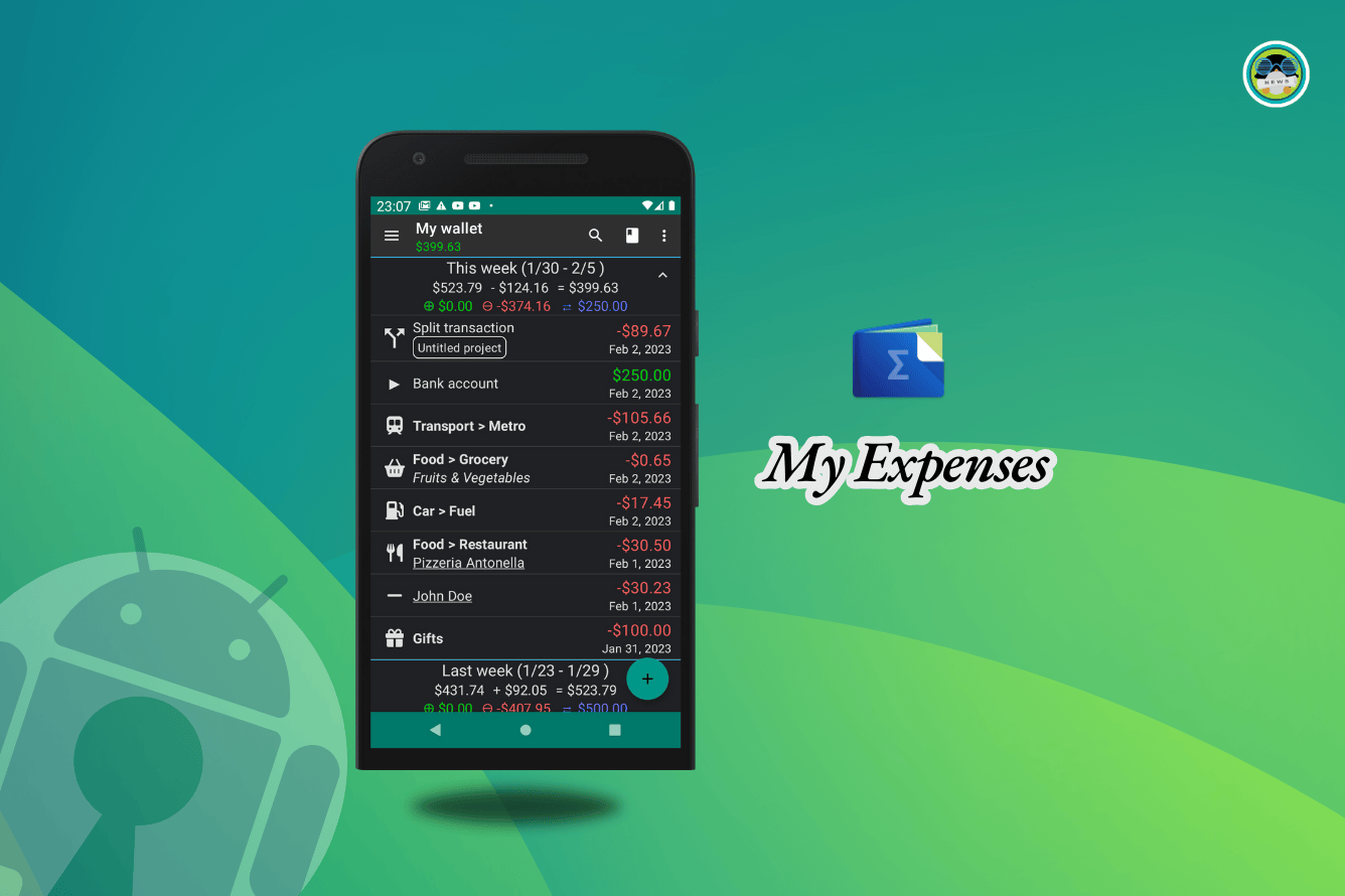 My Expenses: A Capable Open Source Finance Tracking App for Android