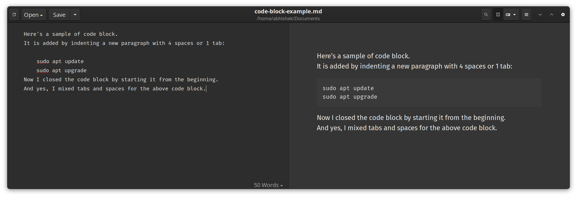 How To Add Code Blocks With Syntax Highlight In Markdown