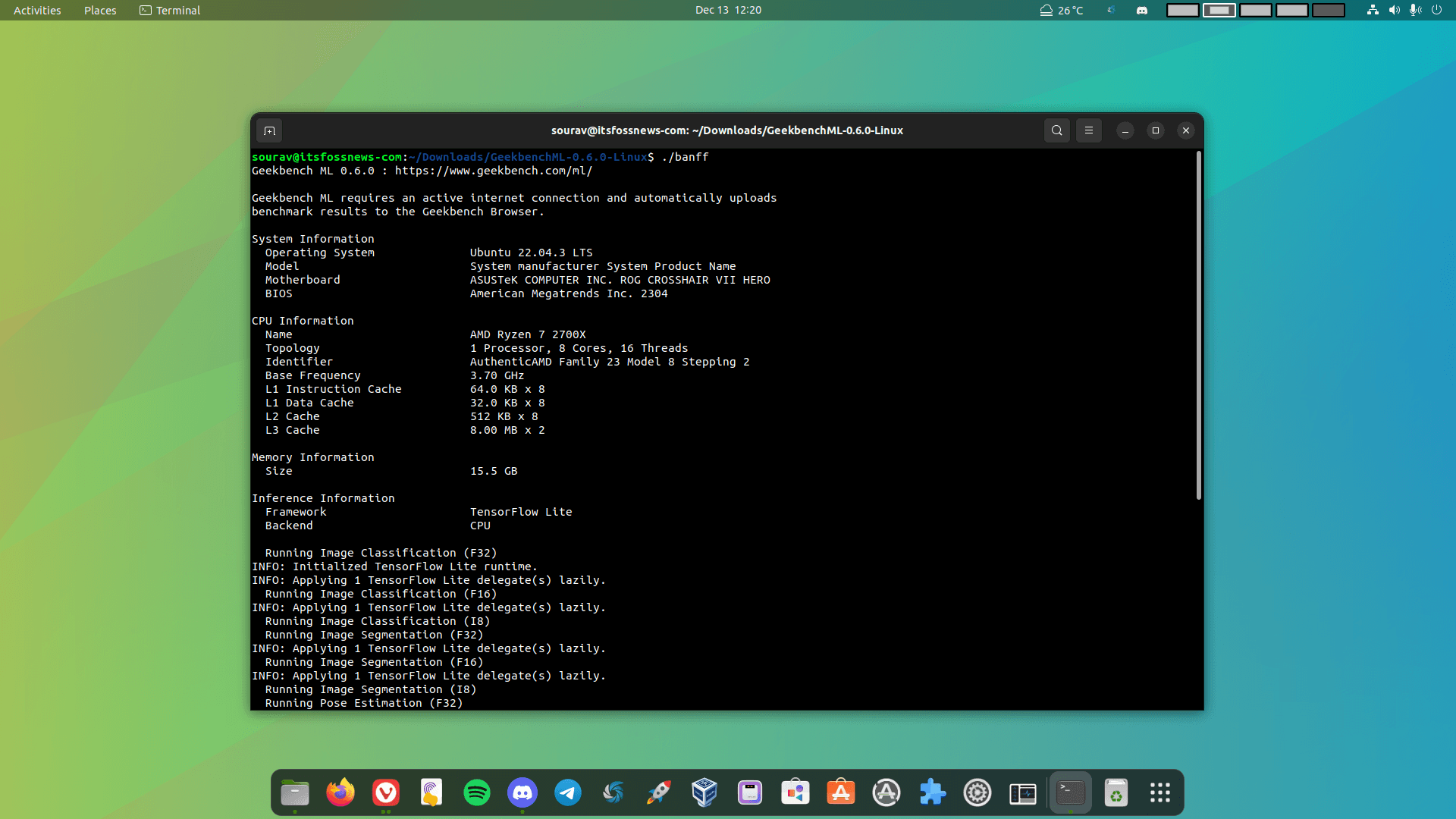 Geekbench ML Benchmark App Adds Linux Desktop Support