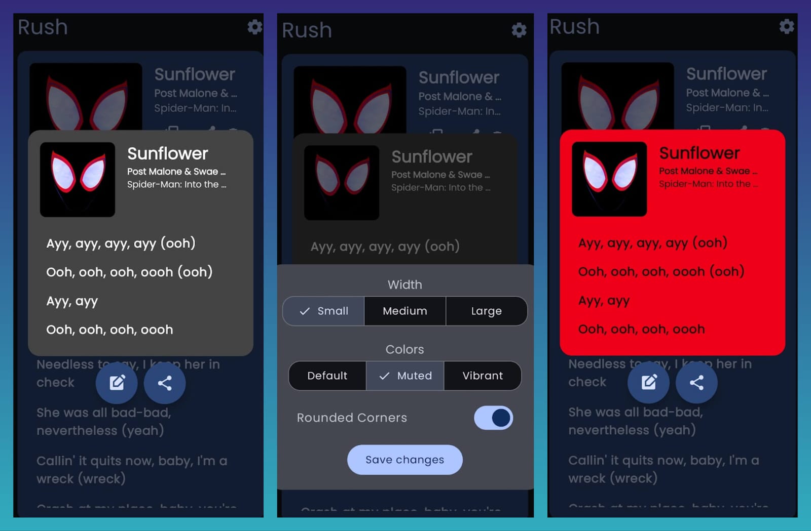 Rush is a Nifty Android App to Look Up Song Lyrics like Spotify