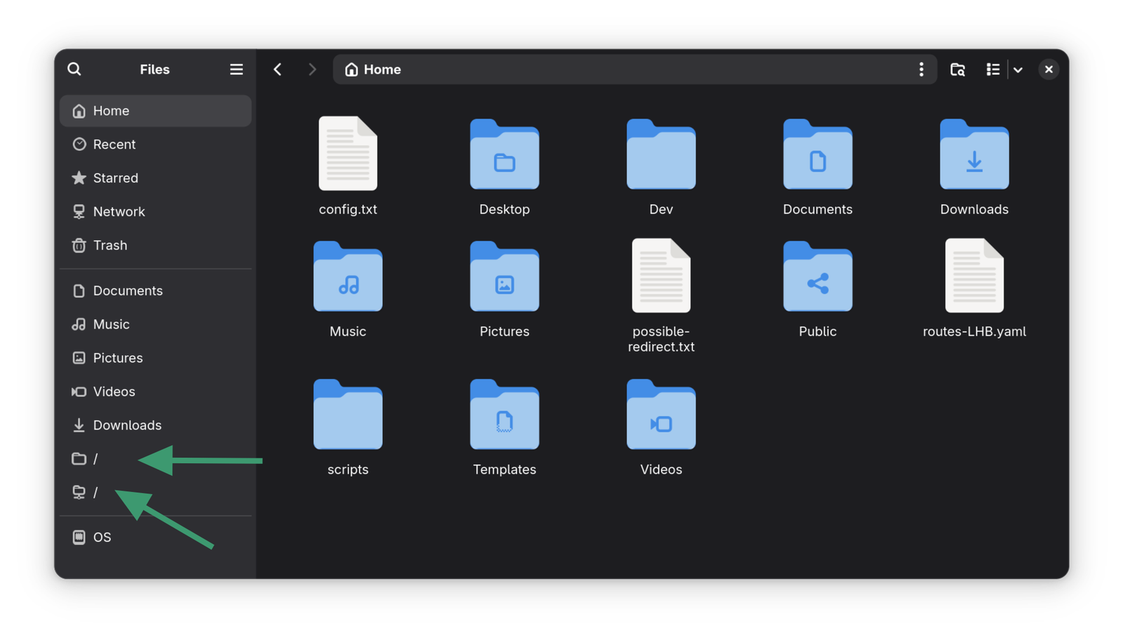 Accessing Root Directory in Nautilus File Manager