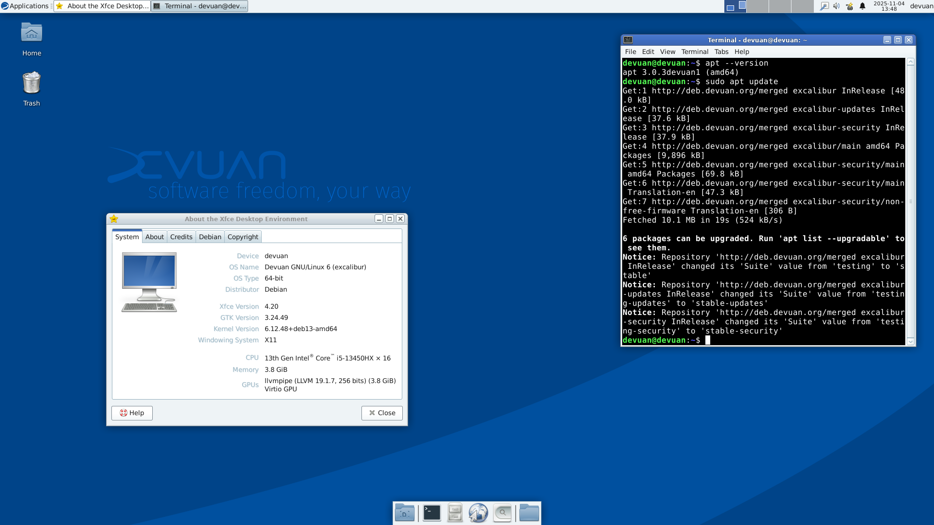 Systemd-Free Debian, Devuan Version 6.0 "Excalibur" is Available Now