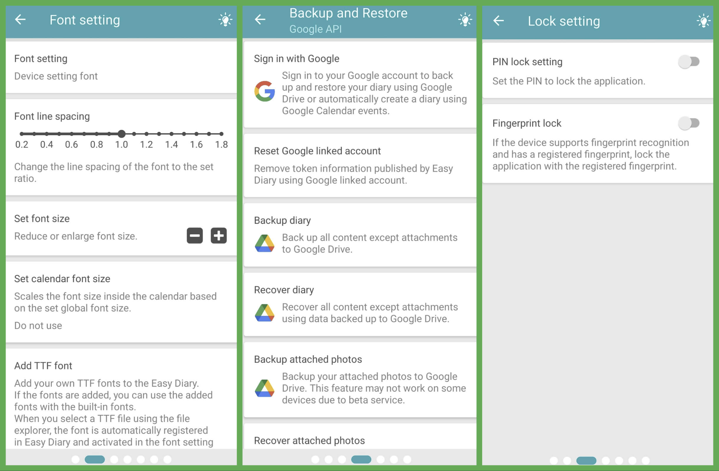 A No-Nonsense Open-Source Diary App for Android