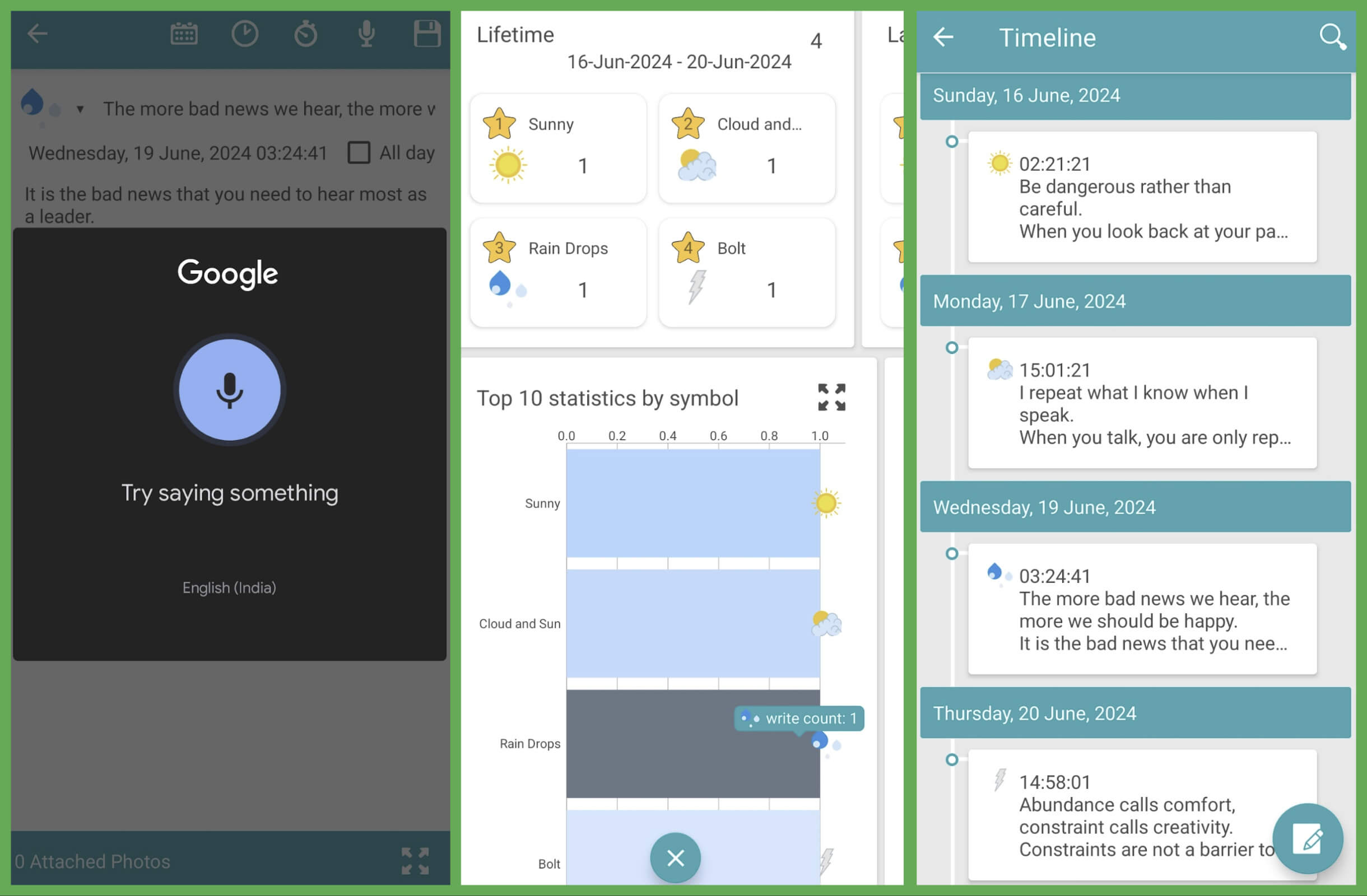 A No-Nonsense Open-Source Diary App for Android