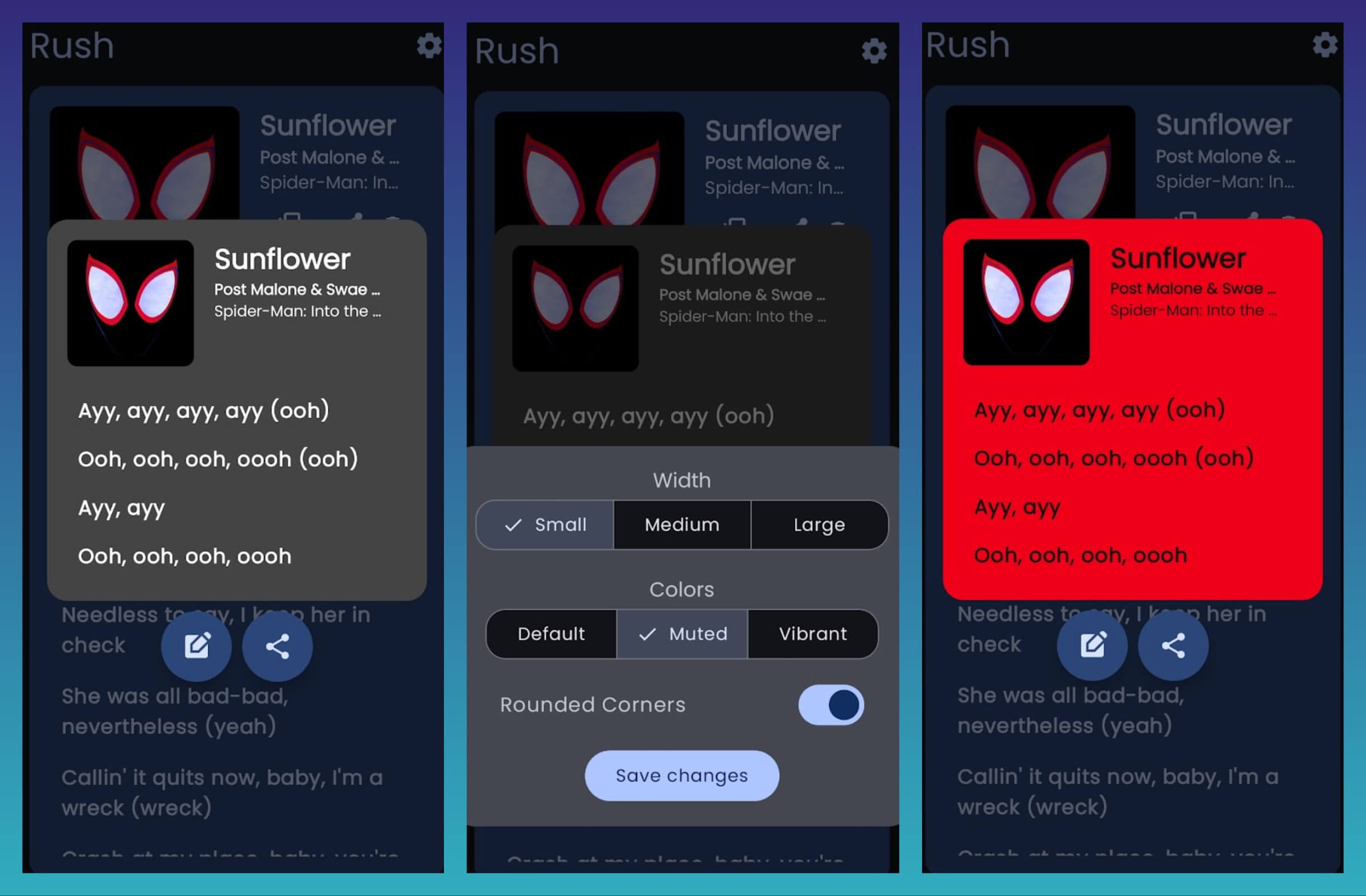 Rush is a Nifty Android App to Look Up Song Lyrics like Spotify