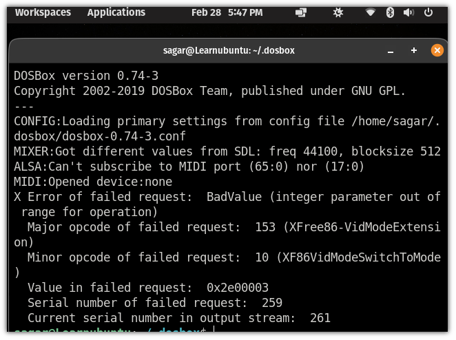 Install Dosbox In Ubuntu To Play Retro Games