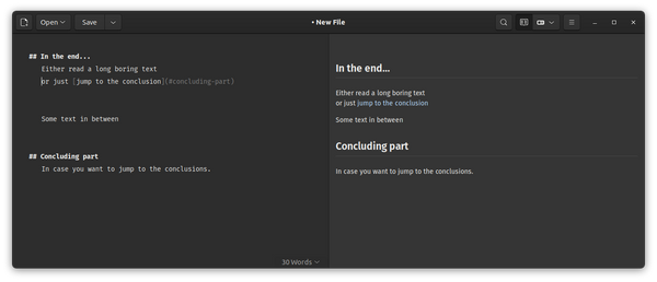 Add Internal, External and Section Links in Markdown