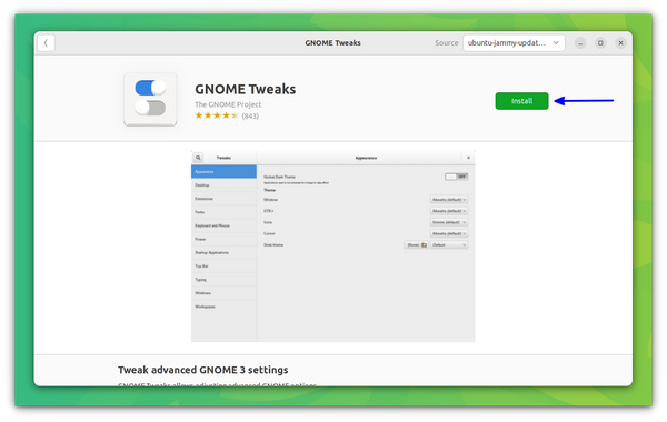 Install and Use GNOME Tweak Tool in Ubuntu and Other Linux