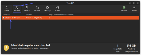 Guide To Backup And Restore Linux Systems With Timeshift