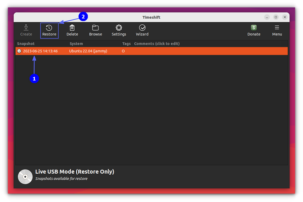 Guide to Backup and Restore Linux Systems with Timeshift