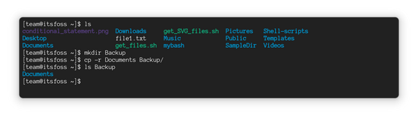 Using cp Command in Linux
