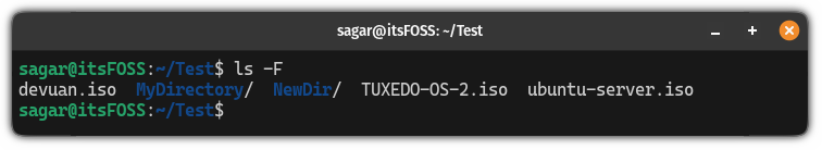 Using ls Command in Linux