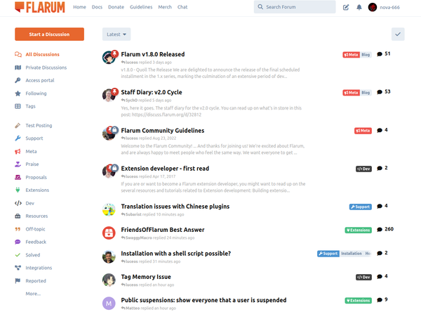 Flarum: An Open-Source Community Platform Like Discourse