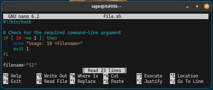 Search and Replace in the Nano Text Editor