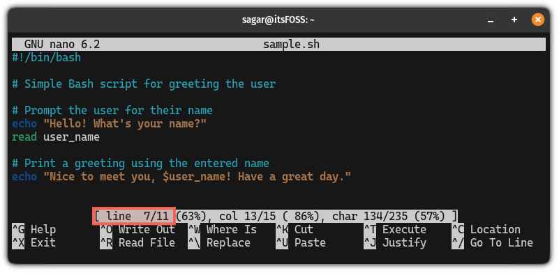 Show Line Numbers in Nano Editor [Quick Tip]