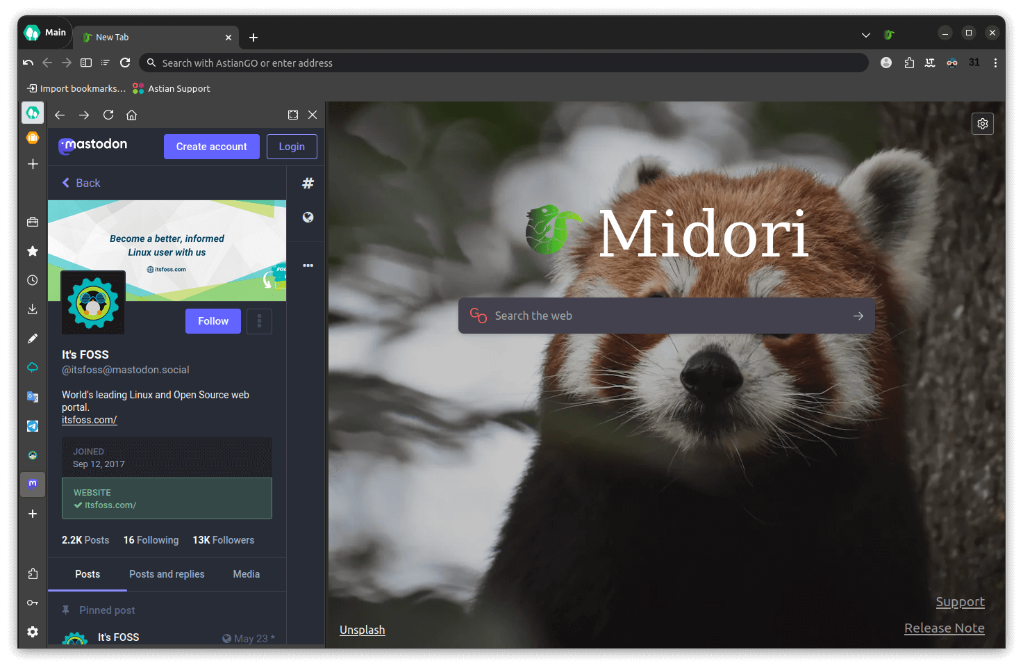 Midori: A Lightweight Open Source Web Browser