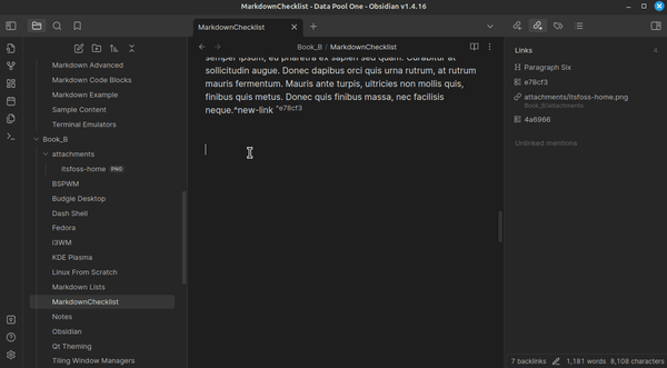 Creating and Working with Links in Obsidian