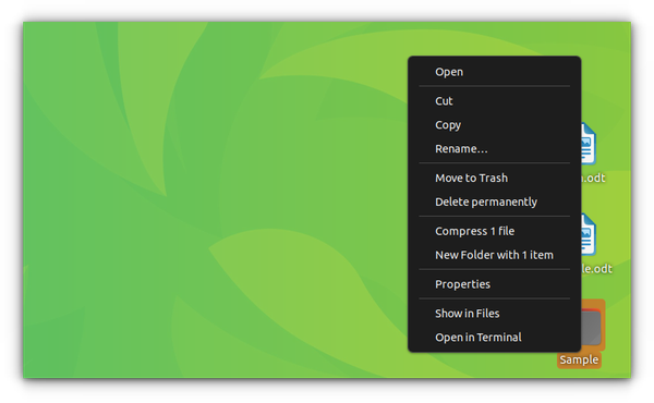 How to Add Files and Folders on Desktop Screen in Ubuntu
