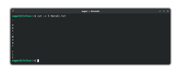 Cut Command Examples in Linux