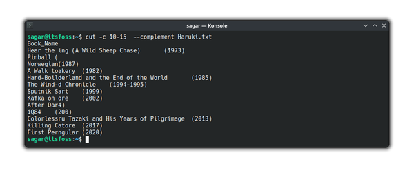 Cut Command Examples in Linux